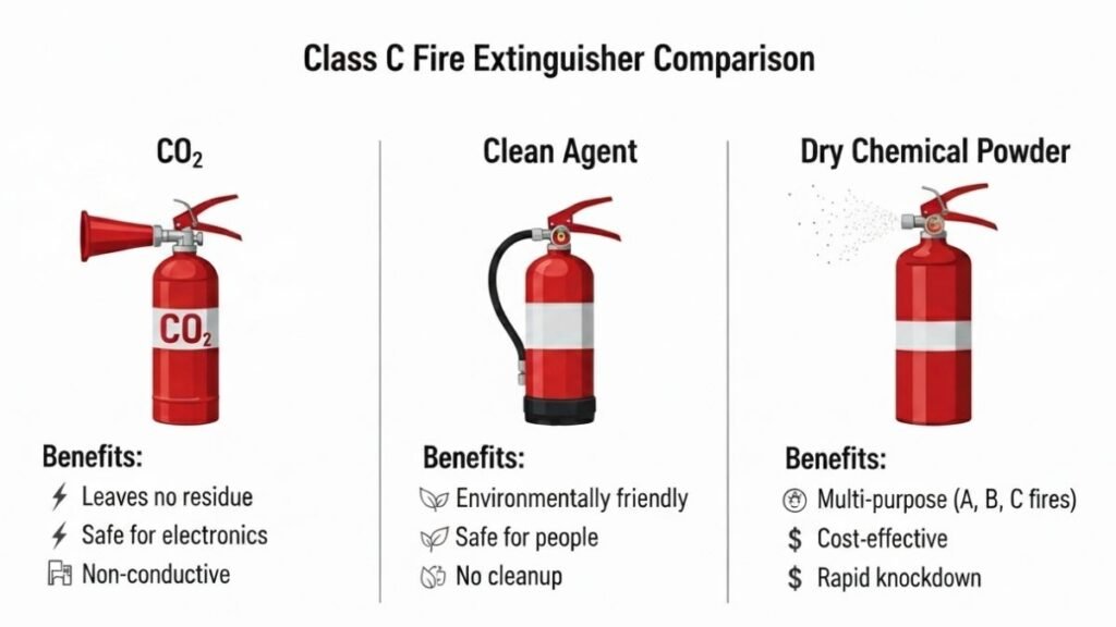 Class C Fire Extinguisher: Top 7 Facts, Types & Safety Tips