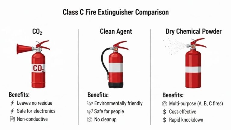 Class C Fire Extinguisher: Top 7 Facts, Types & Safety Tips